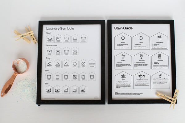 Laundry Symbol + Stain Guide – House Work
